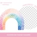 Rainbow Clipart Bundle, PNG Digital Download for Scrapbooking ...