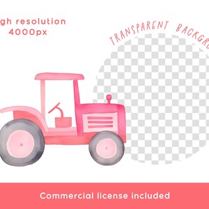 Construction Vehicle Clipart Bundle, Pink PNG Digital Download Builder ...