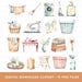 Housekeeping Clipart Bundle, PNG Graphic Digital Download Watercolor ...