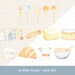Baking Clipart Bundle Set, PNG Digital Download Watercolor Bakery ...