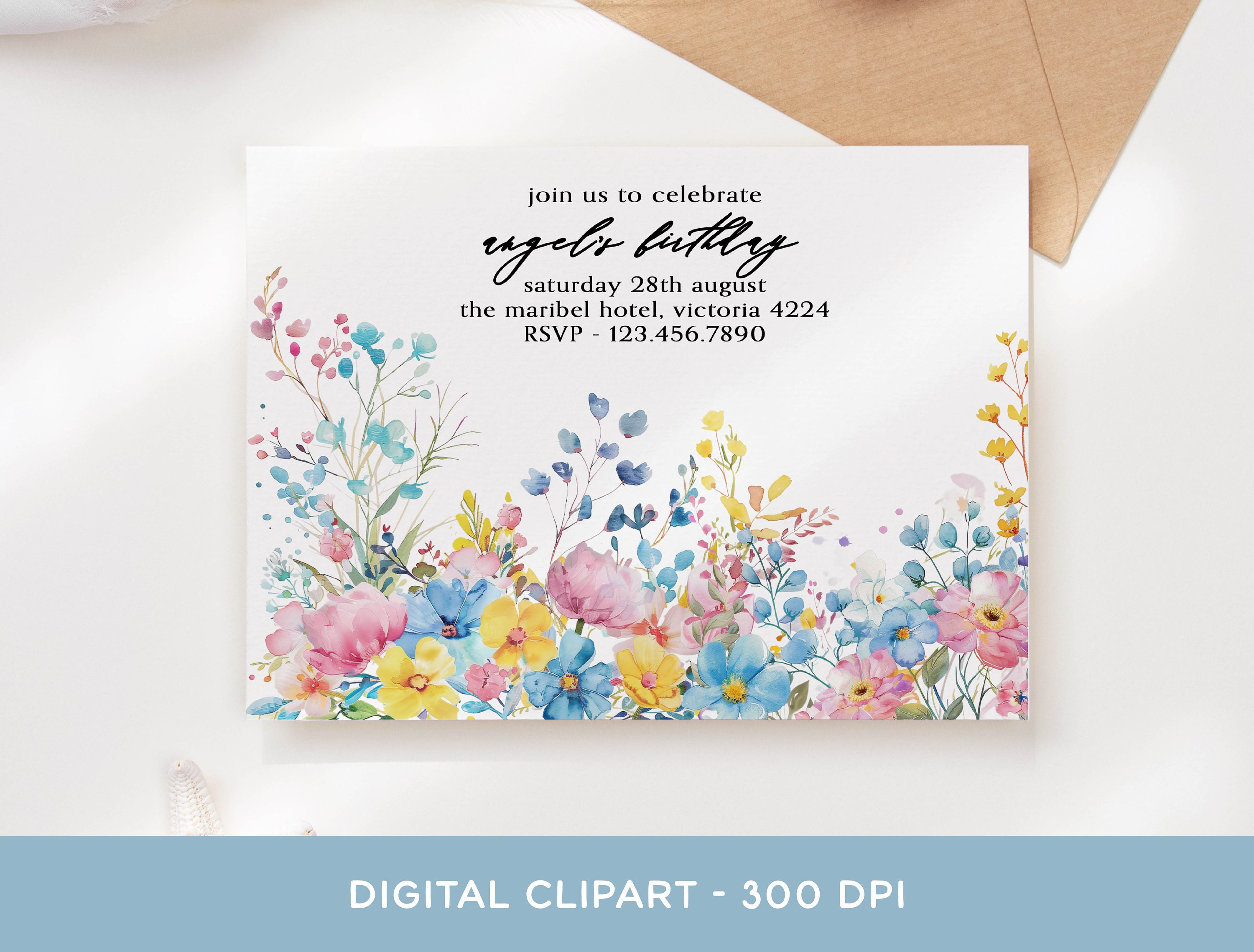 Spring Floral Clipart Bundle: Pastel Watercolor Flowers Wreaths ...