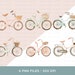 Bicycle Clipart Bundle, Vintage Retro Beach Cruiser With Baskets in ...