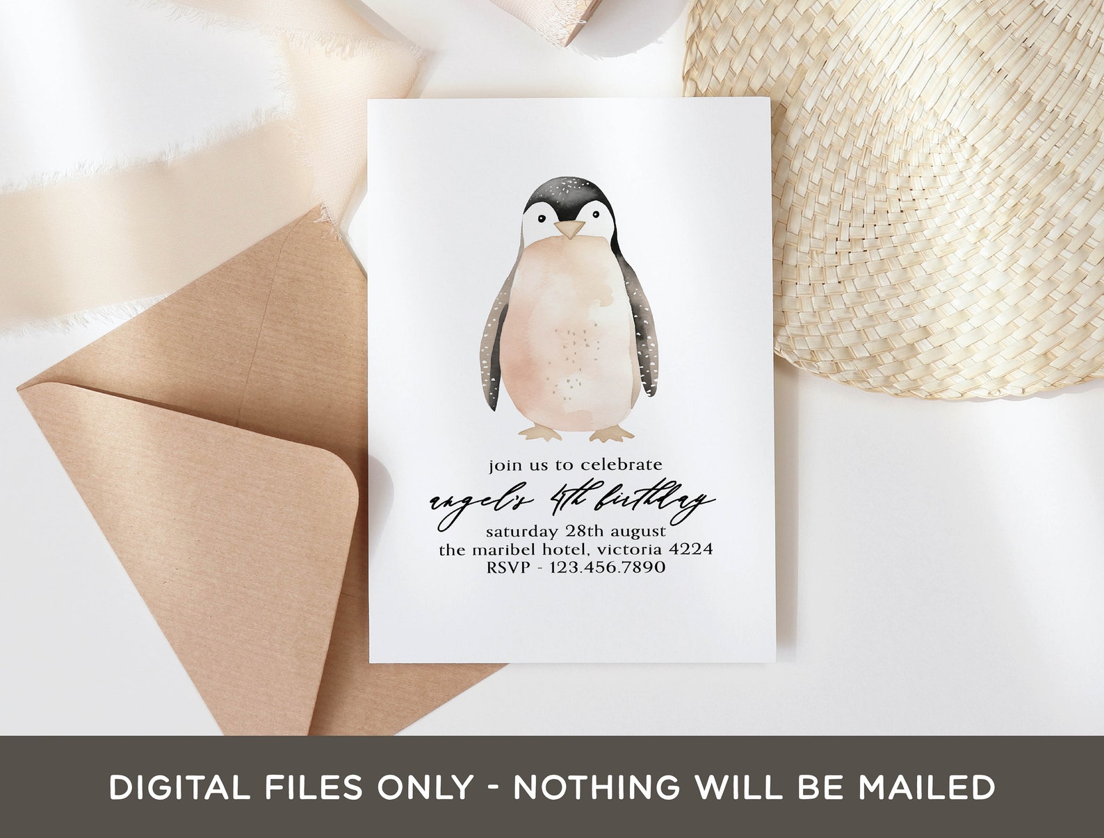 Penguins Clipart Bundle Set, Watercolor Pastel Boho Penguin PNG Digital ...