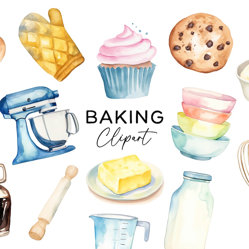 Watercolor Kitchen - Etsy