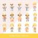 Builder Kid Clipart Bundle, Construction Worker Children Boys Girls PNG ...