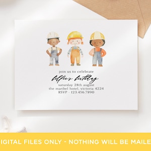 Builder Kid Clipart Bundle, Construction Worker Children Boys Girls PNG ...