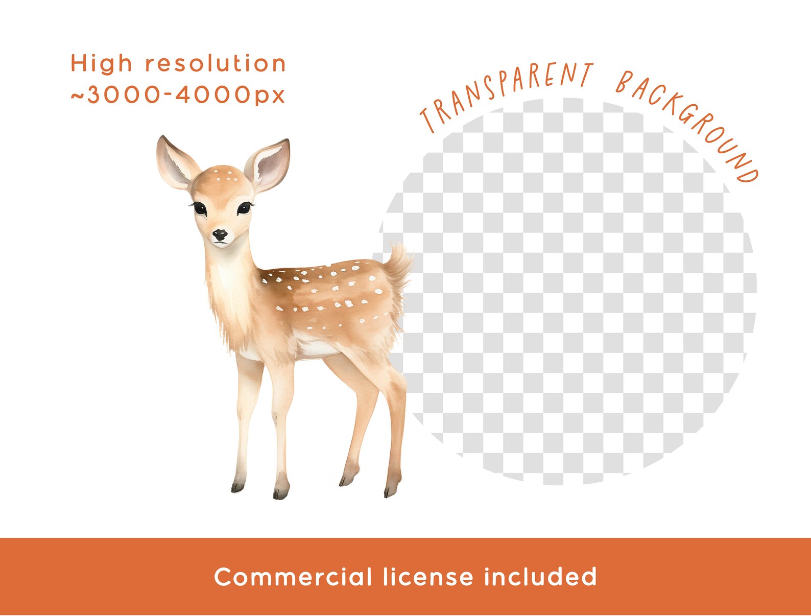 Woodland Animals Watercolor Clipart, Forest PNG Bundle Cute Fox Bear ...