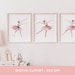 Ballet Clipart Bundle Set, Ballerina Dancer Watercolor Tutu Floral Bow ...