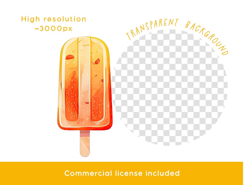 Popsicle Clipart Bundle, Rainbow Icy Poles PNG Commercial Use Colorful ...