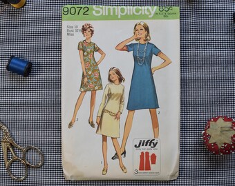 A Line Mini Dress Pattern | Etsy