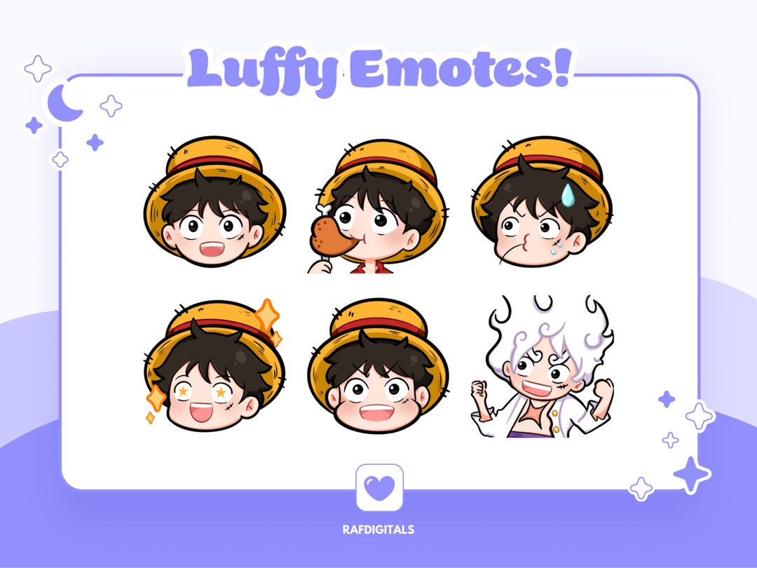 Ready to Use Monkey D. Luffy Emotes - Etsy Canada