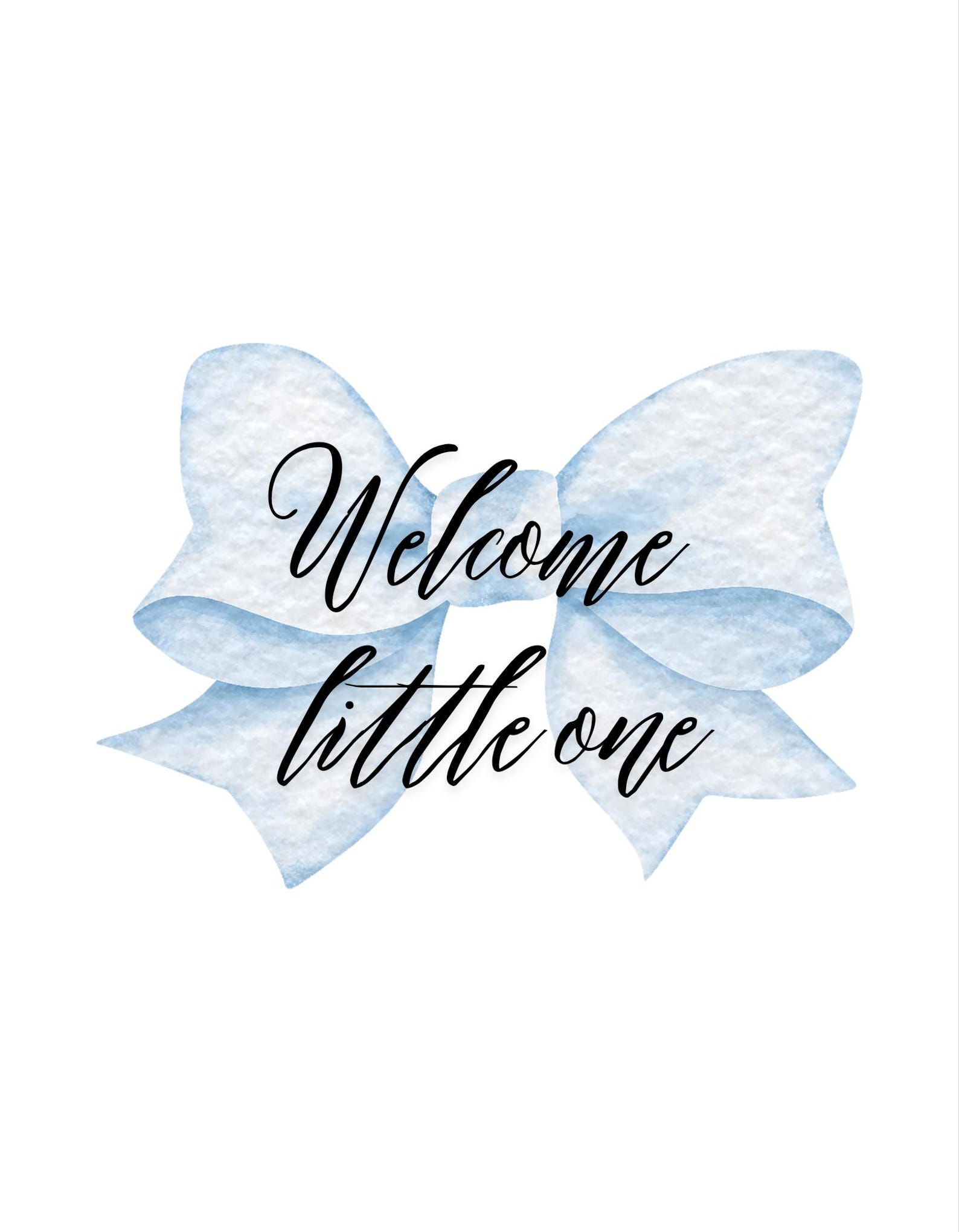 Blue Welcome Baby Shirt Design - Etsy