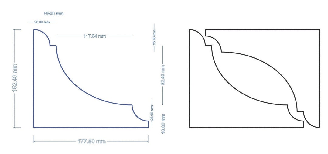 Shelf Profile Template. Digital Download - Etsy