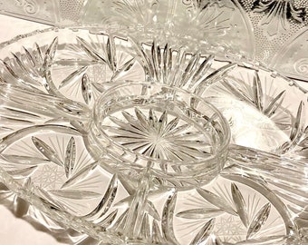 Lead Crystal Serving Tray - Etsy