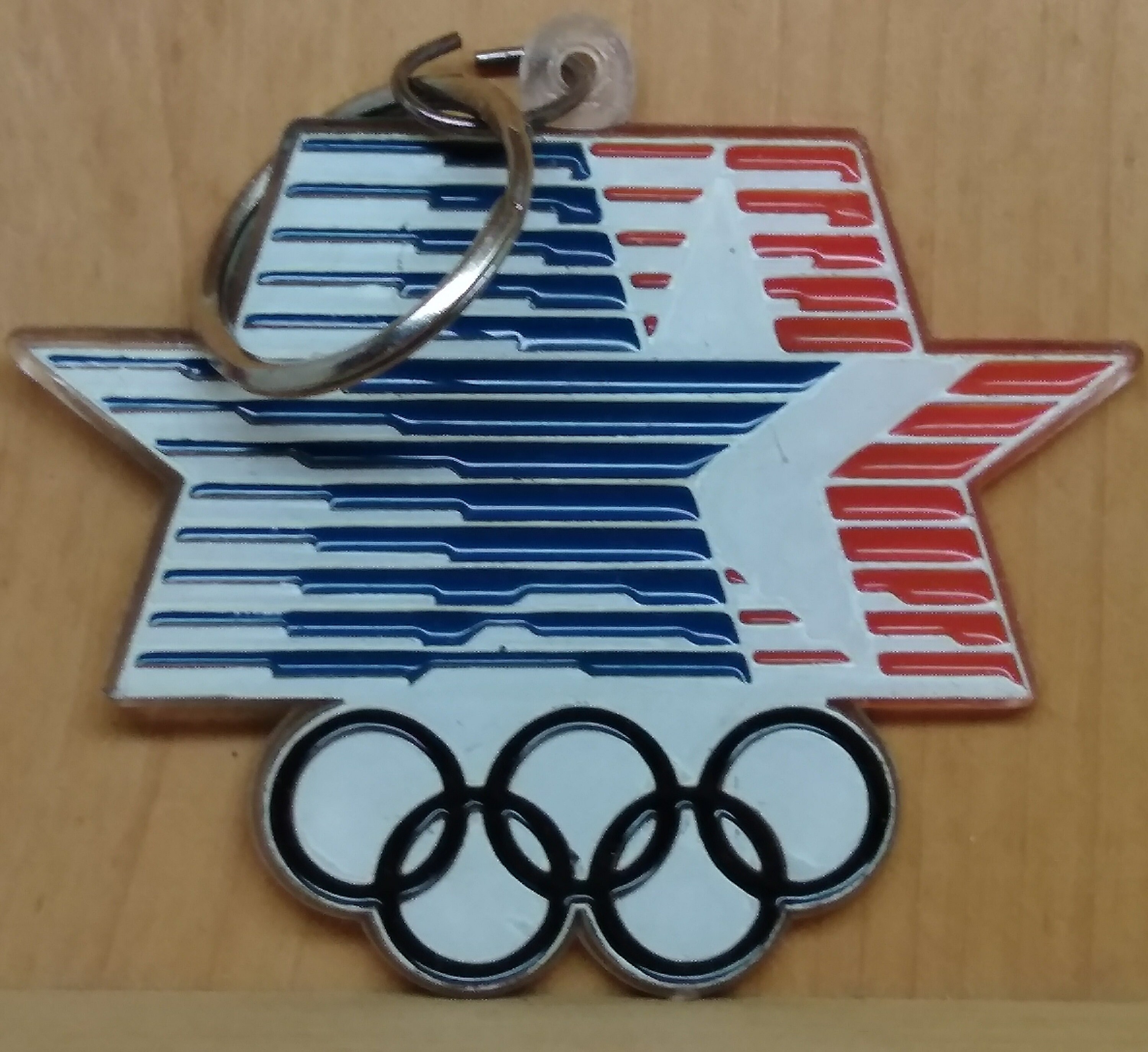 Vintage OLYMPIC Memorabilia 1980 Keychain and 1984 Cap Hat. Los Angeles ...