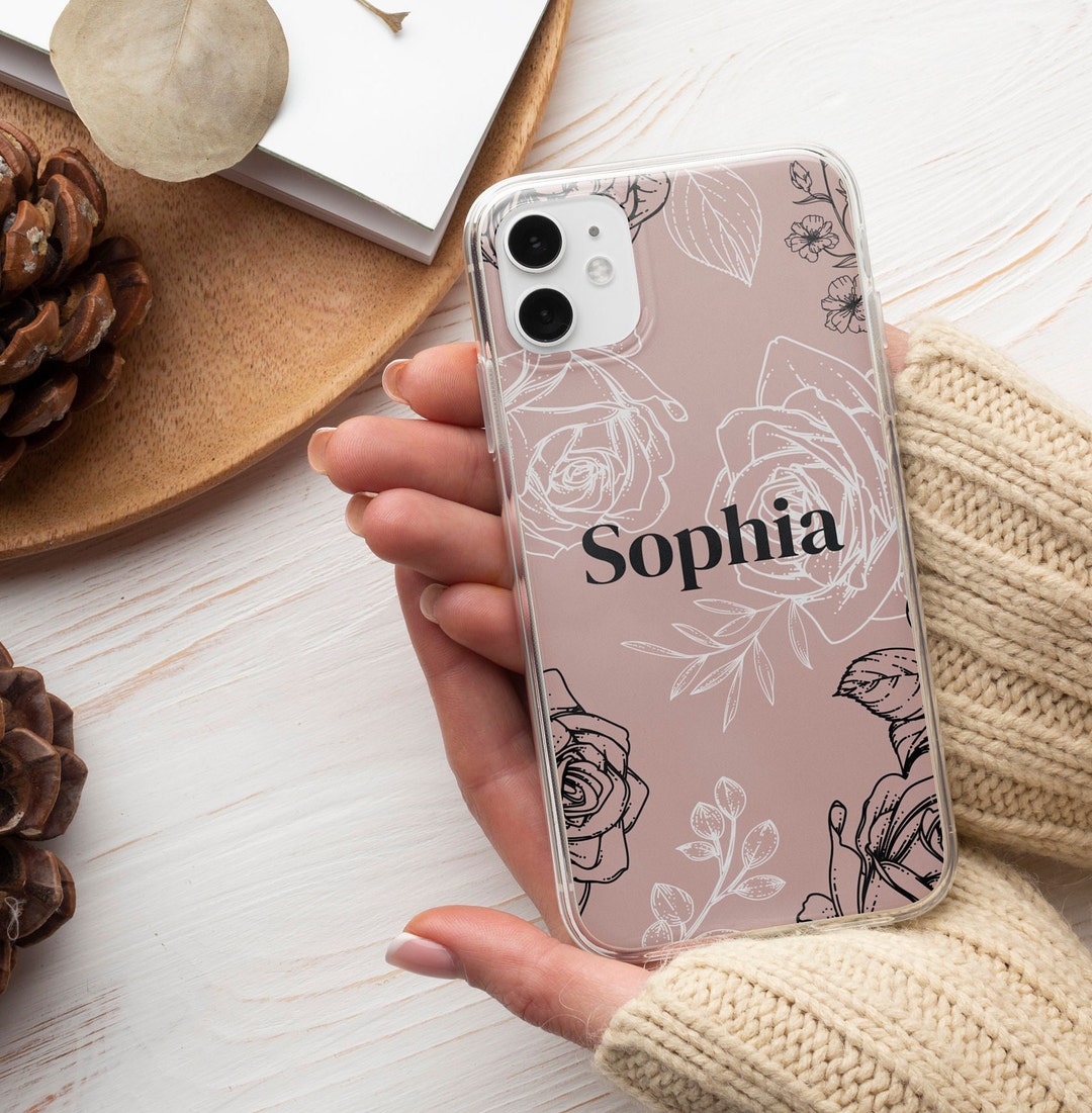 Rose Phone Case Line Art Personalized TOUGH Cover Fit for iPhone 17 Pro ...
