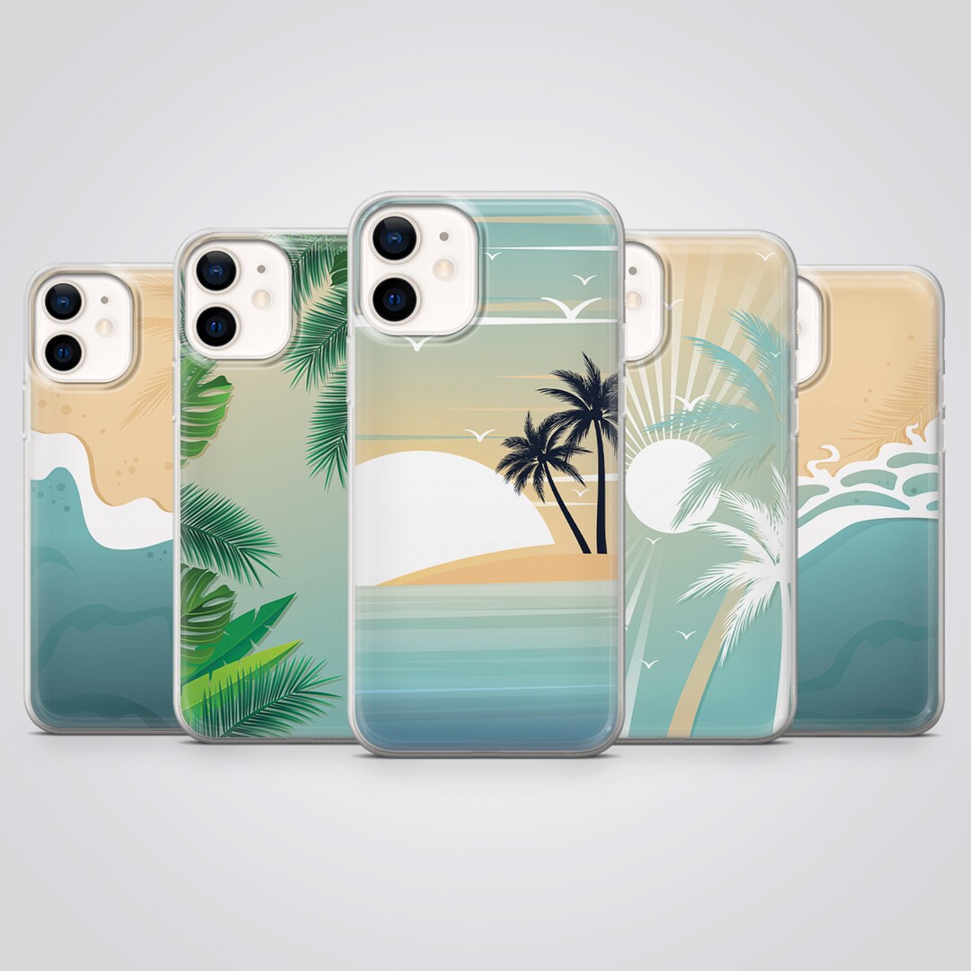 Ocean Wave Phone Case Beach Sunset Cover Fit for iPhone 16 Pro Max, 15 ...