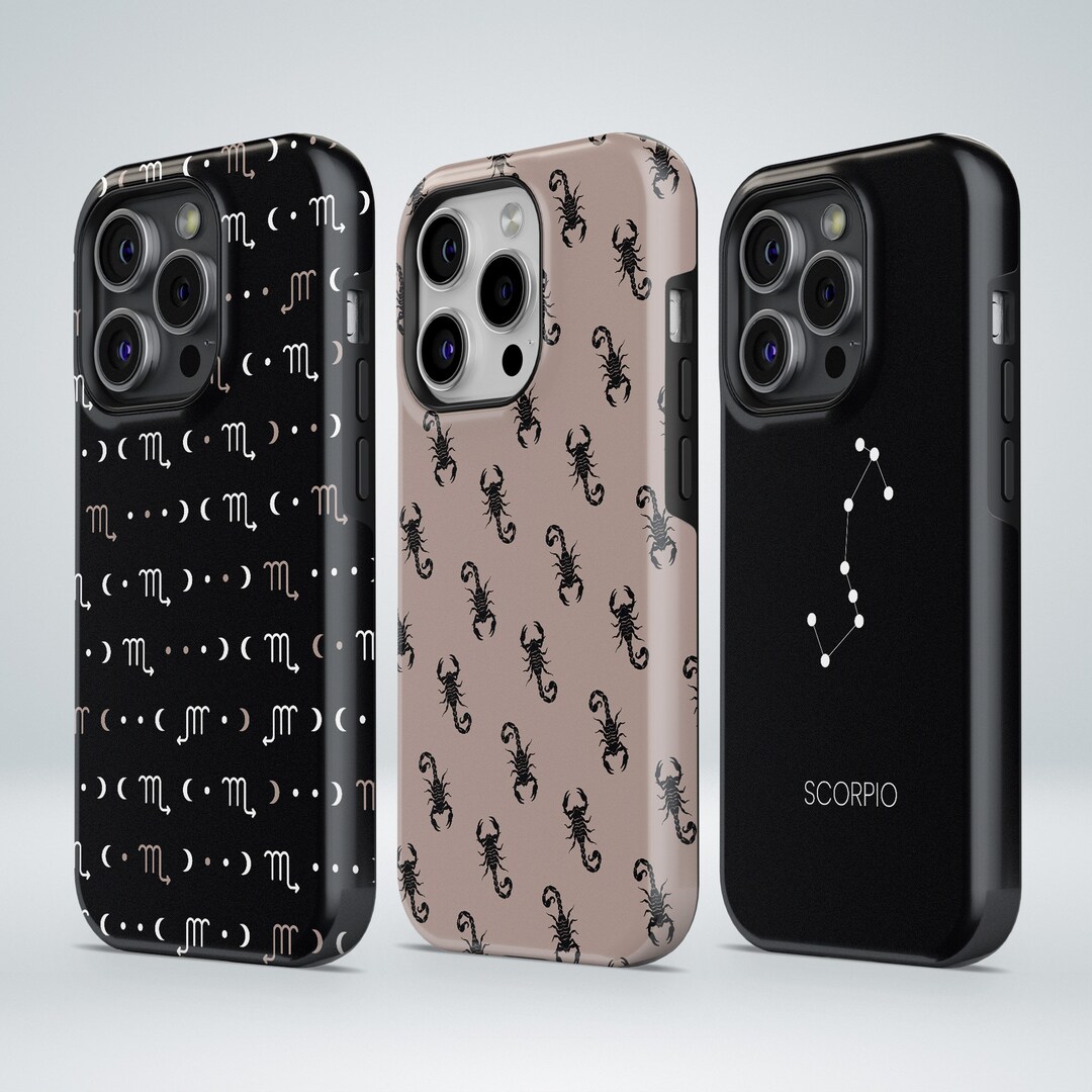 Scorpio Phone Case Zodiac Pattern TOUGH Cover Fit for iPhone 15 Pro Max ...