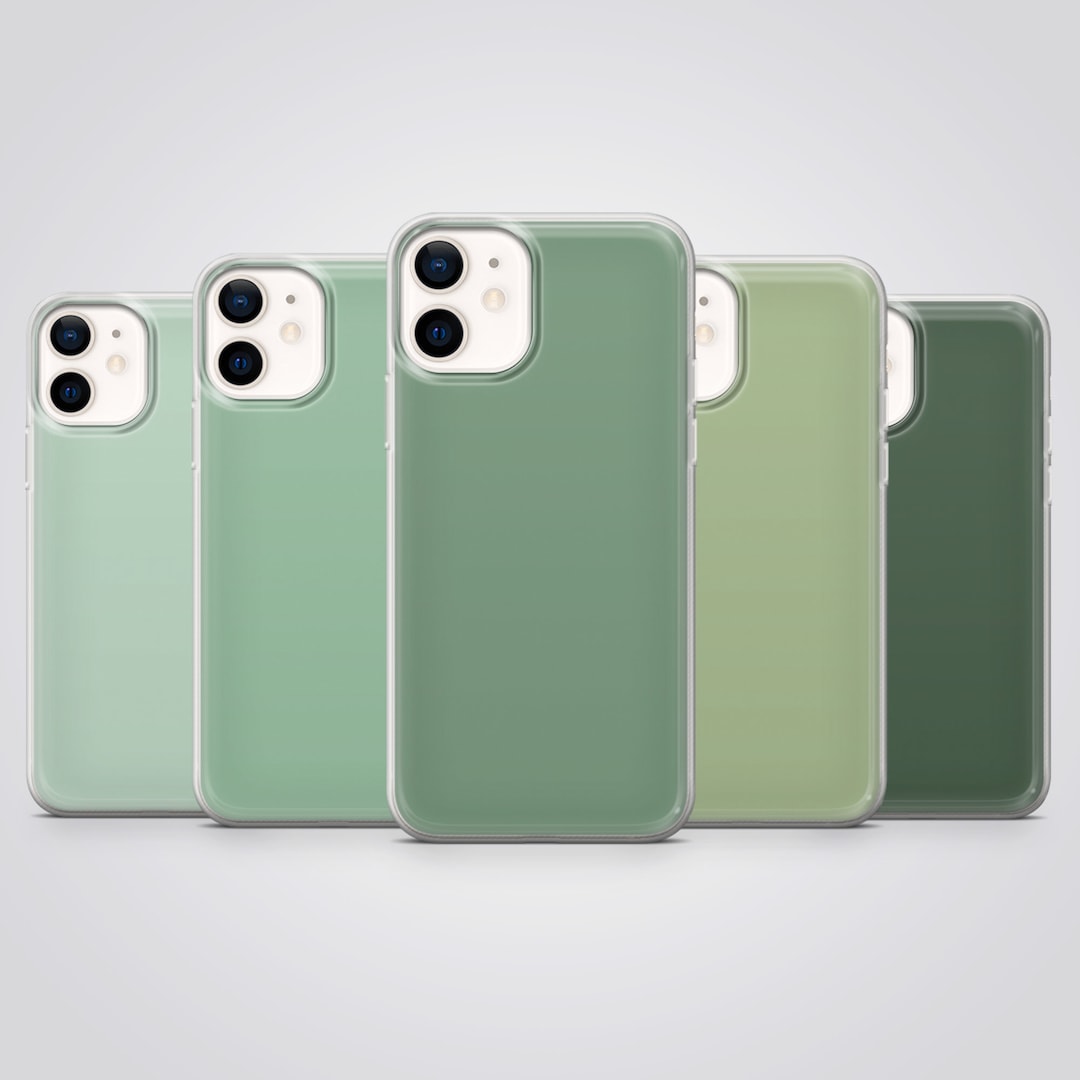Green Sage Phone Case Pastel Matte Cover Fit for iPhone 17 Pro Max, 16 ...