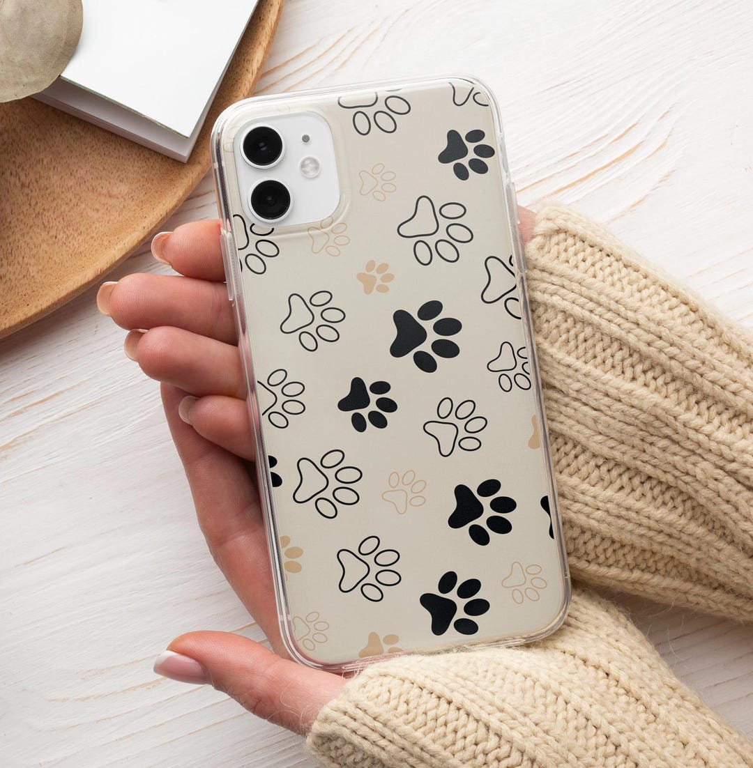 Paw Print Phone Case Beige Pattern TOUGH Cover Fit for iPhone 16 Pro ...