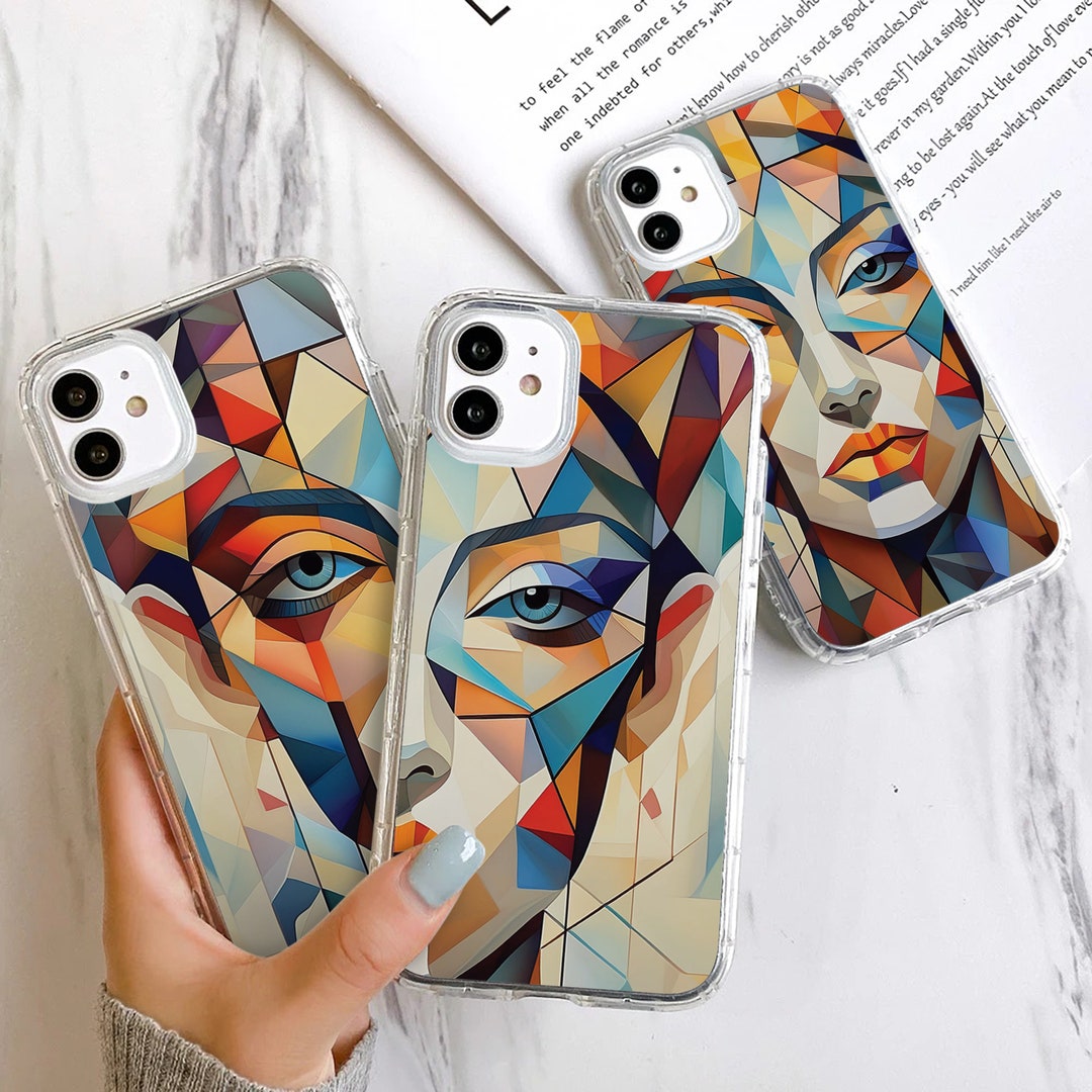 Abstract Face Phone Case Modern Art Cover Fit for iPhone 17 Pro Max ...