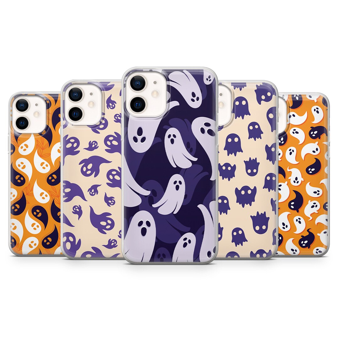 Ghost Phone Case Cute Halloween Spooky Cover Fit for iPhone 15 Pro Max ...