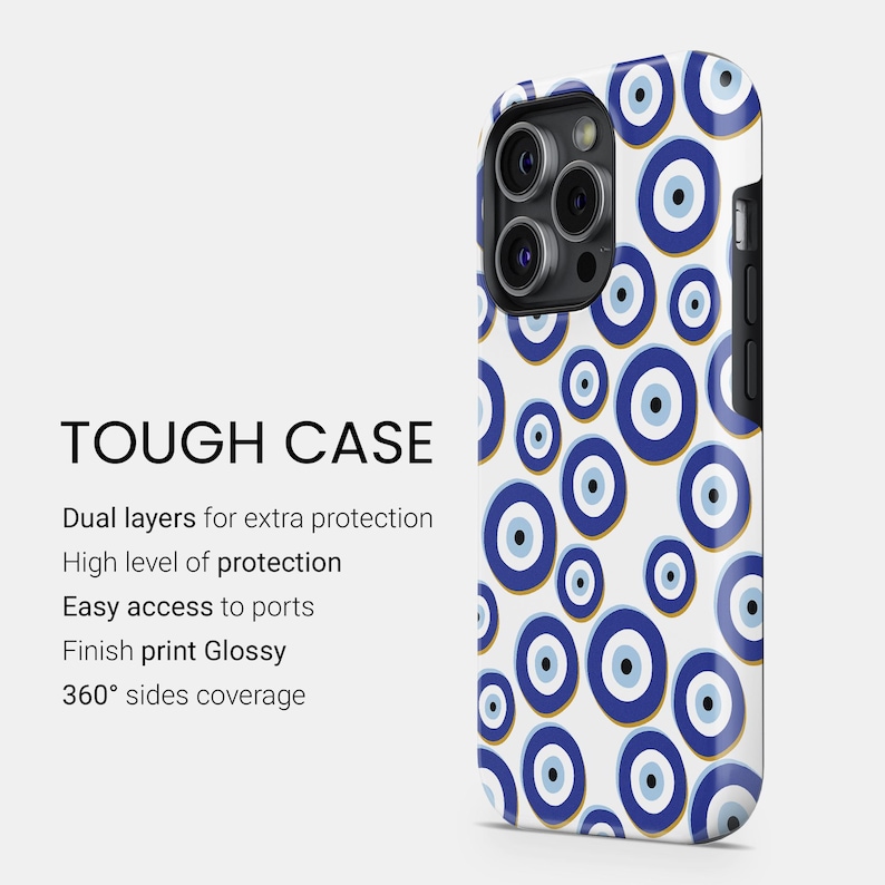 Evil Eye Phone Case Religious TOUGH Cover Fit for iPhone 17 Pro Max ...