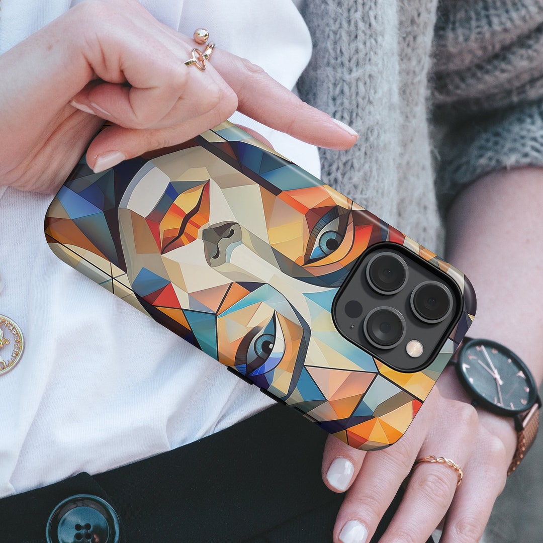 Abstract Face Phone Case Modern Art TOUGH Cover Fit for iPhone 17 Pro ...