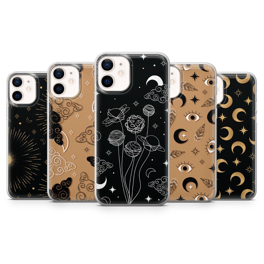 Astrology Phone Case Celestial Moon Cover Fit for iPhone 15 Pro Max, 14 Plus, 13, 12, 11, XR, XS ...