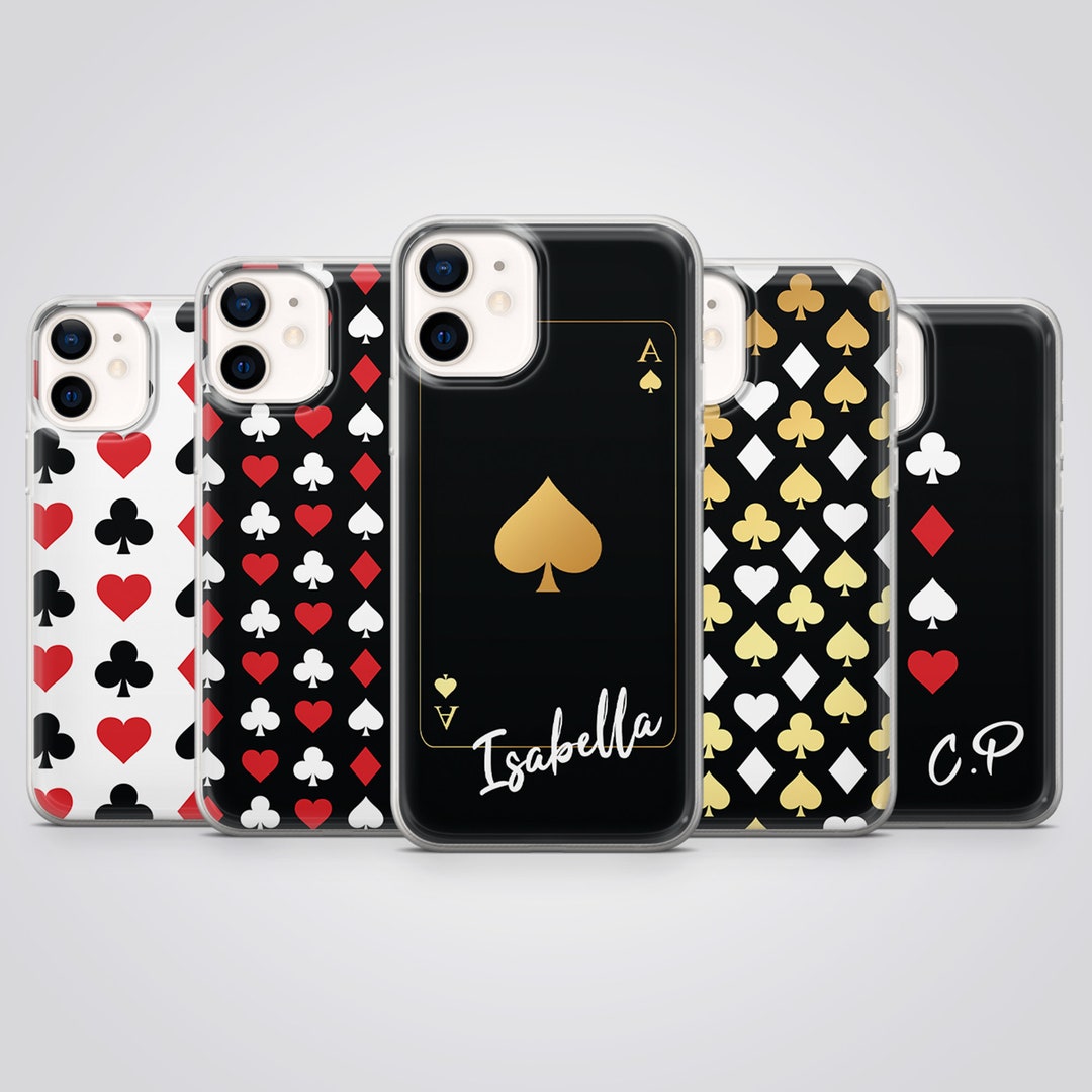 Poker Phone Case Custom Card Game Ace Cover Fit for iPhone 17 Pro Max ...