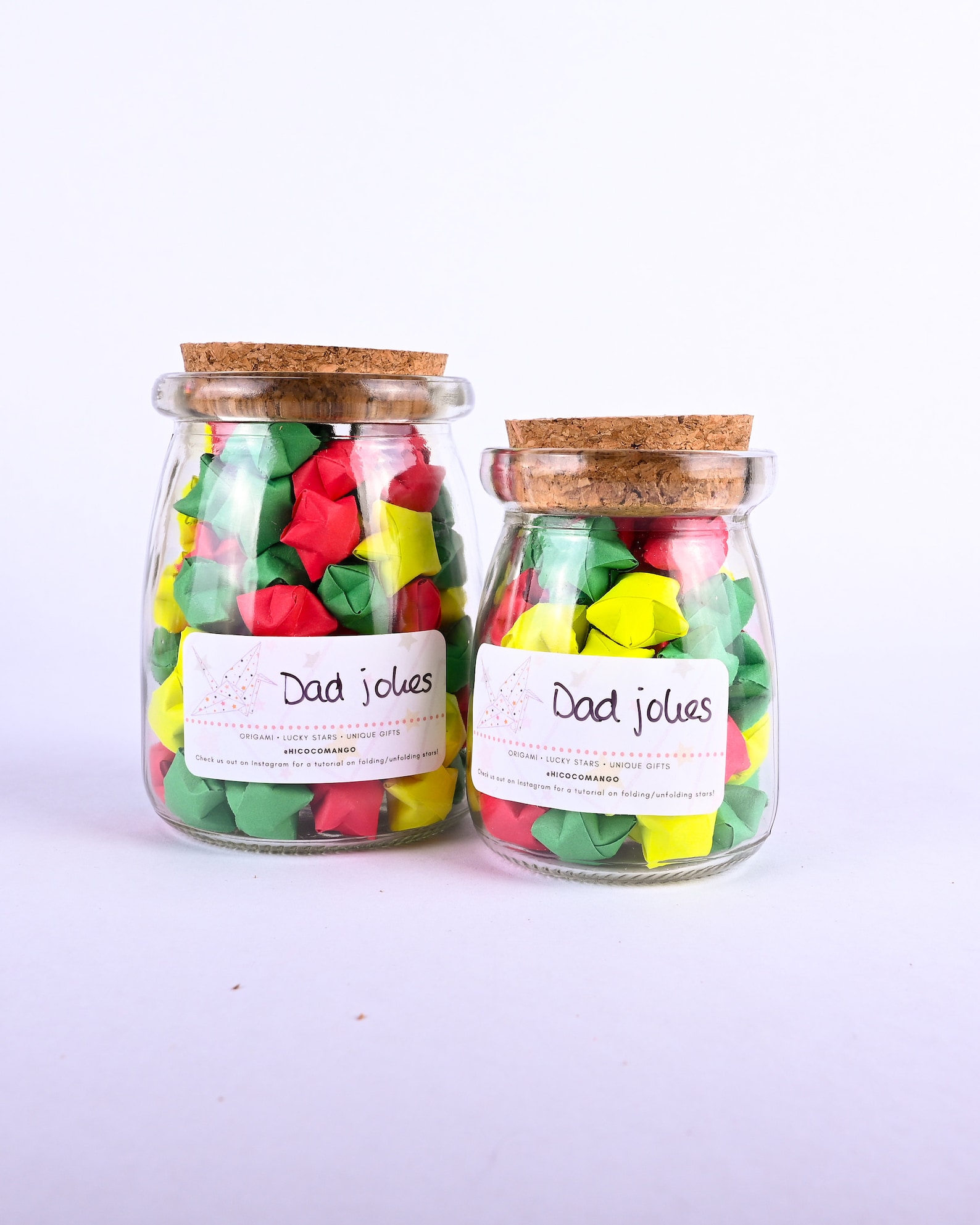 Origami Lucky Stars With Dad Jokes in a Jar Funny Jokes - Etsy