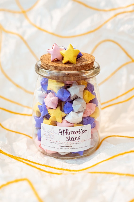 Lucky Star Origami Jar Origami Stars Papers 500 Paper Strips In