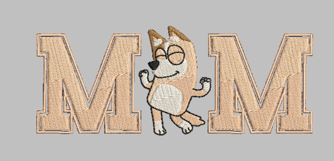 Bluey Mom 5x7 Hoop Size - Etsy