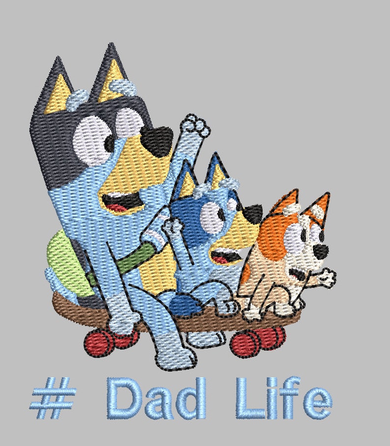 Bluey and Her Dad Dad Life - Etsy