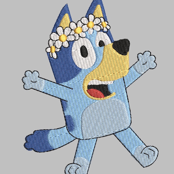 Bluey Embroidery Pes File - Etsy