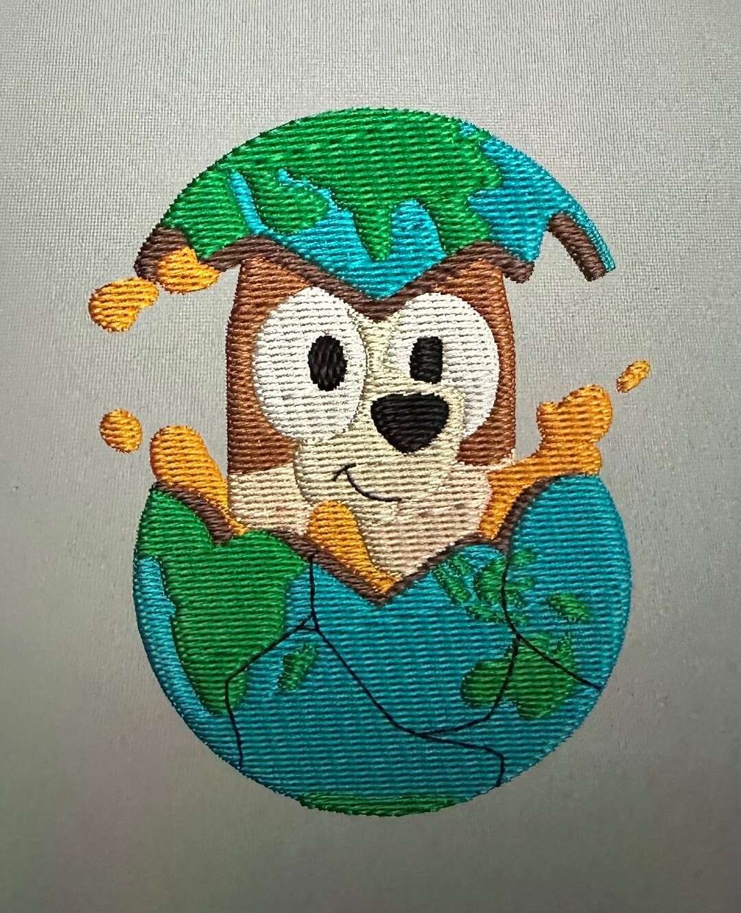 Bluey Bingo Earth 4x4 Hoop - Etsy Australia