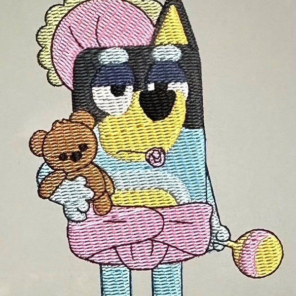 Bluey Pes Embroidery File - Etsy