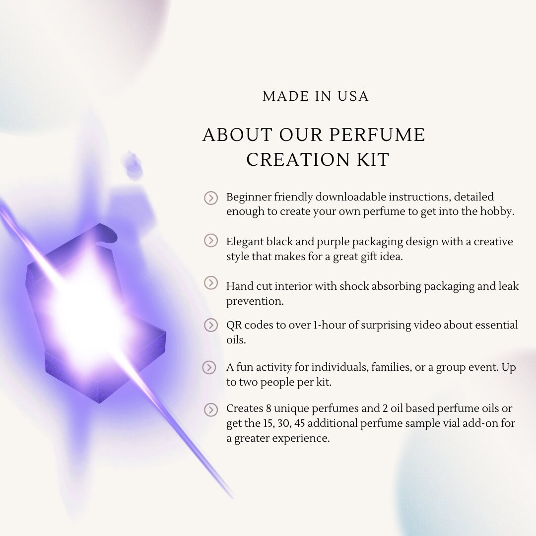 Perfume Creation Kit, Customizable Perfume Making Activity Set ...