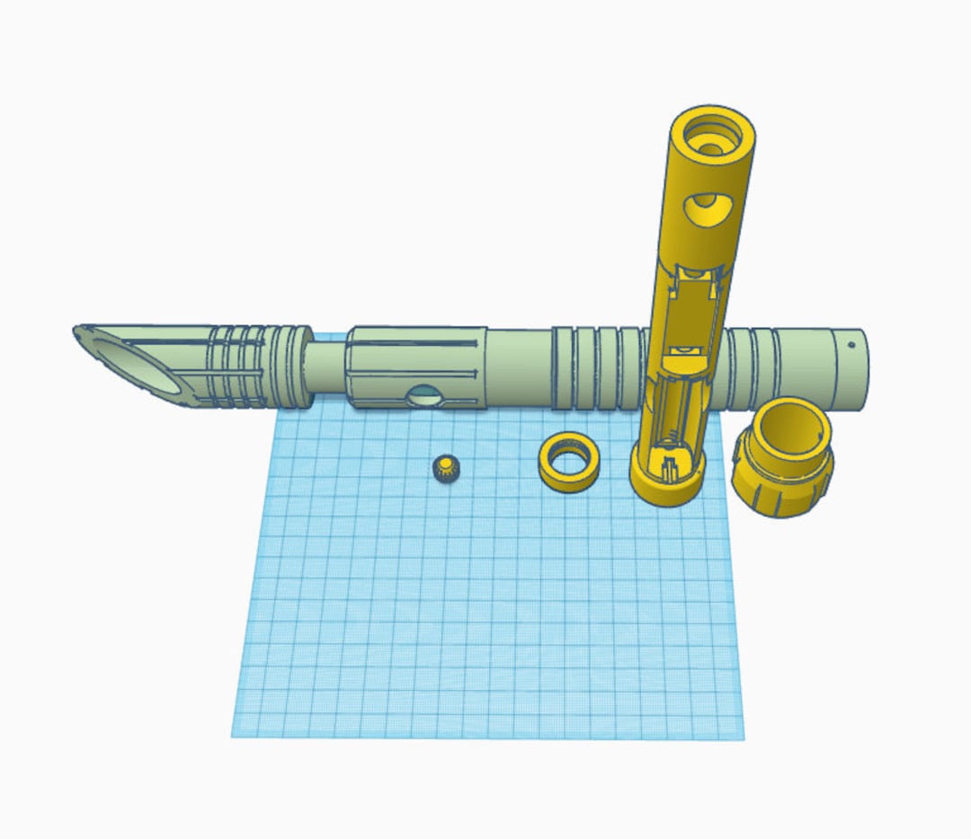 Custom Lightsaber 3d Model With Chassis Prop for Cosplay- STL Files - Etsy