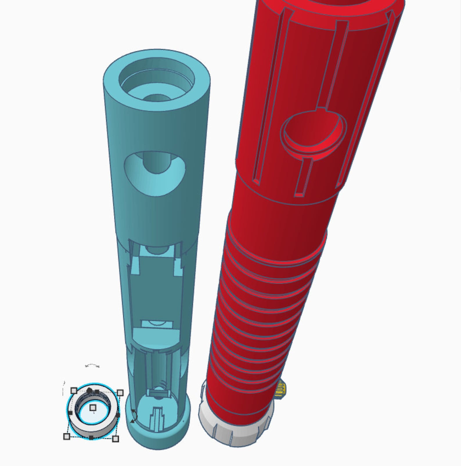 Custom Lightsaber 3d Model With Chassis Prop for Cosplay- STL Files - Etsy