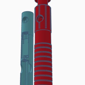 Custom Lightsaber 3d Model With Chassis Prop for Cosplay- STL Files - Etsy
