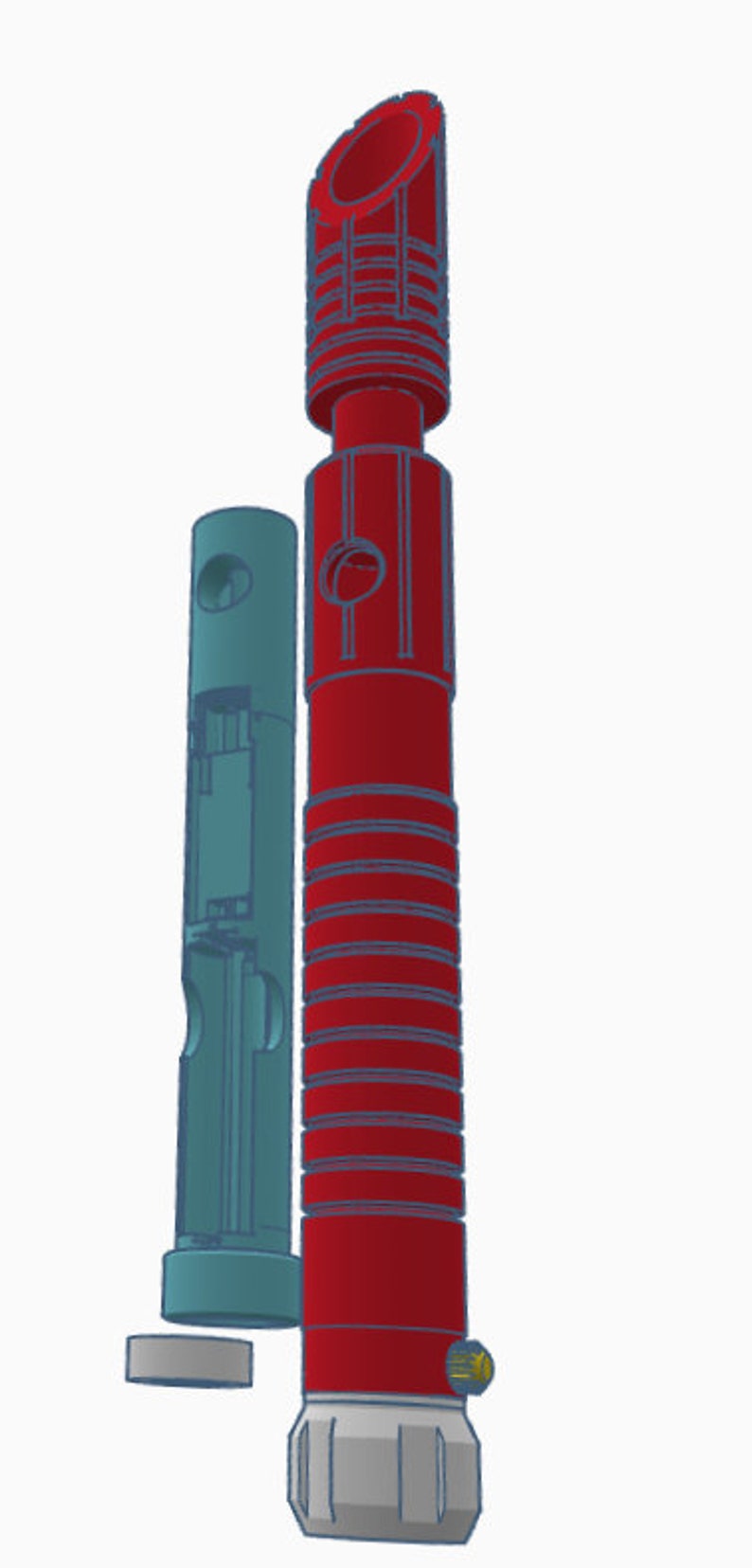 Custom Lightsaber 3d Model With Chassis Prop for Cosplay- STL Files - Etsy