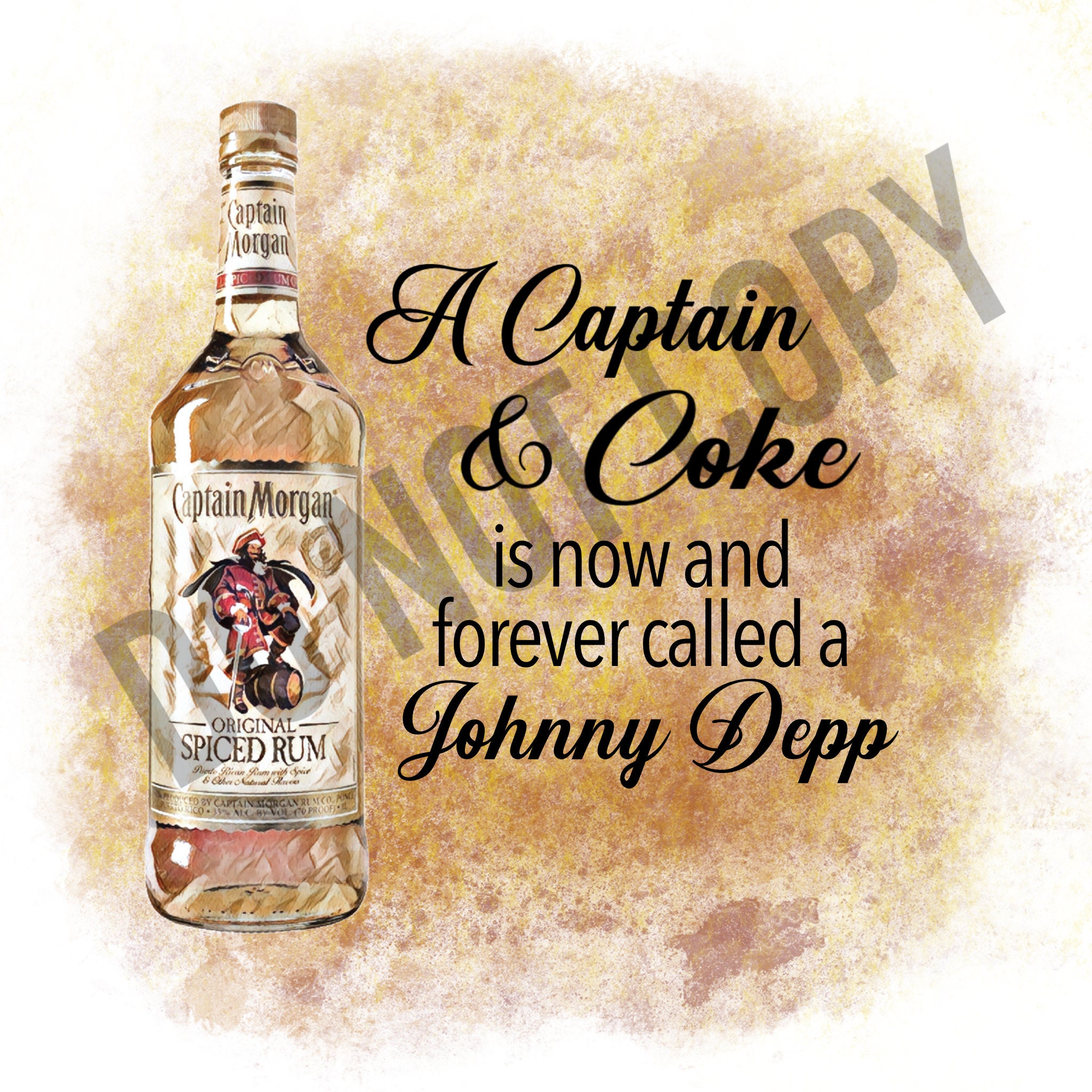 Captain and Coke - Etsy