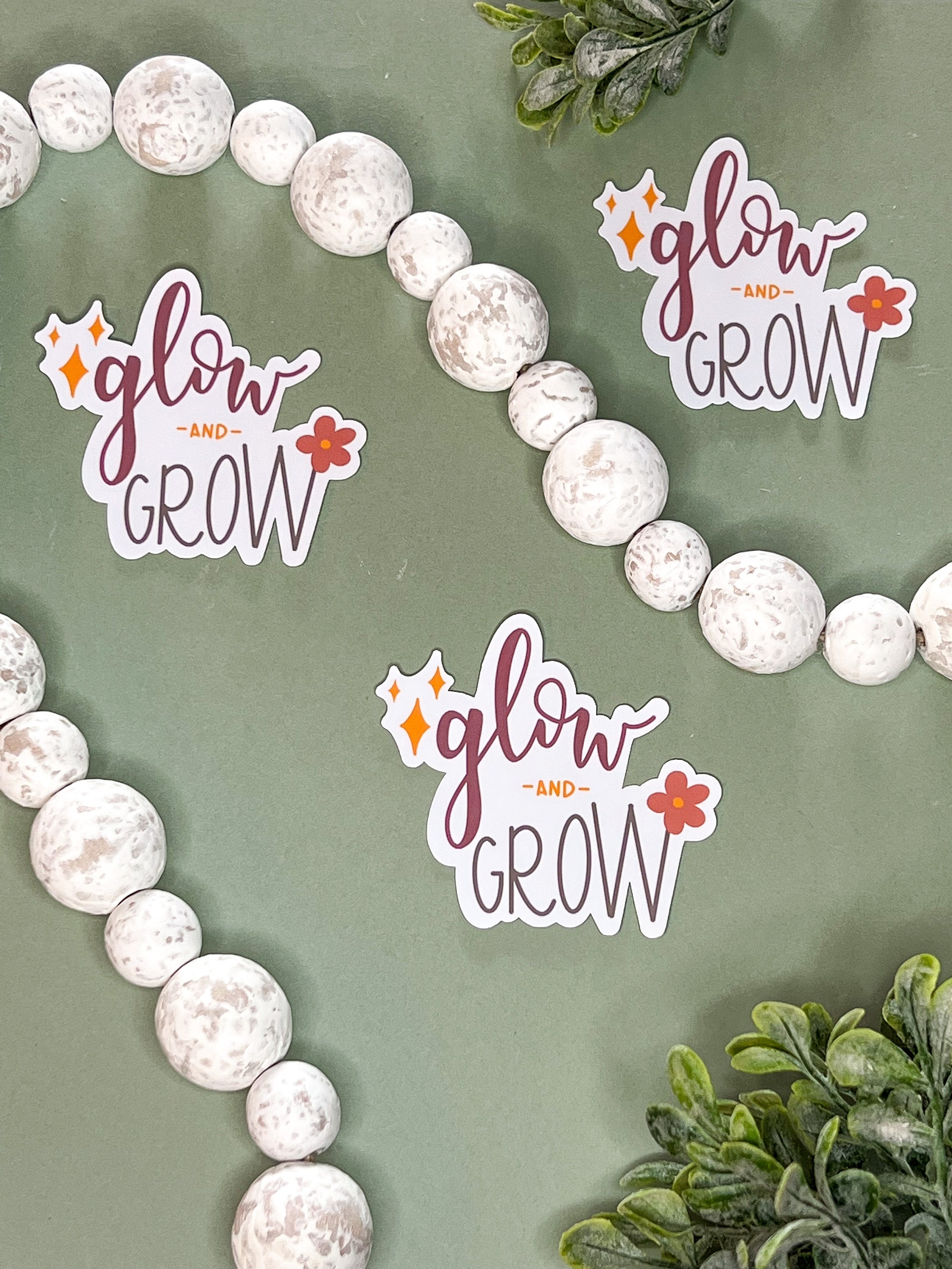 Glow and Grow Sticker - Etsy
