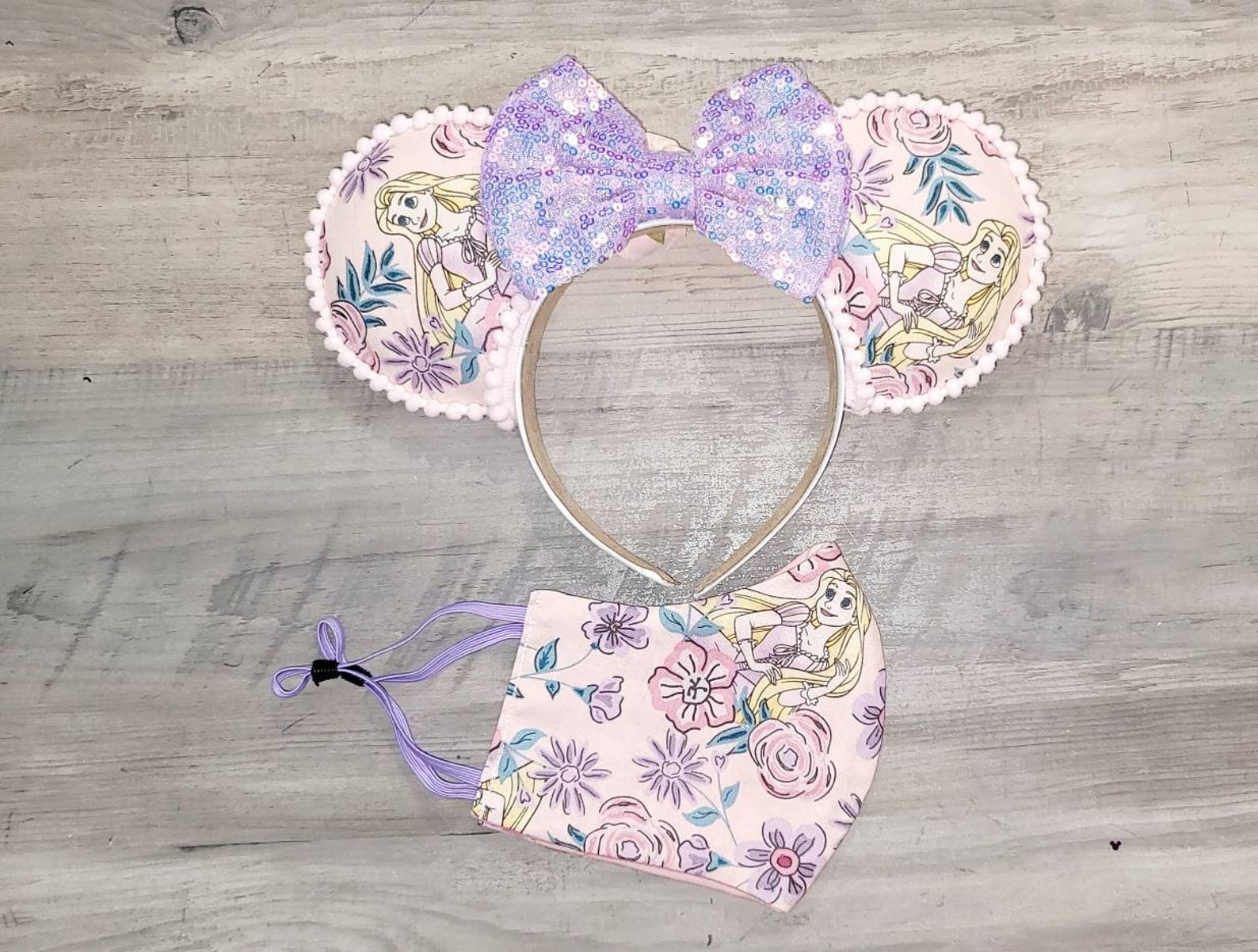 Ready to Ship**rapunzel Minnie Ears, Tangled Inspired Minnie Ears ...