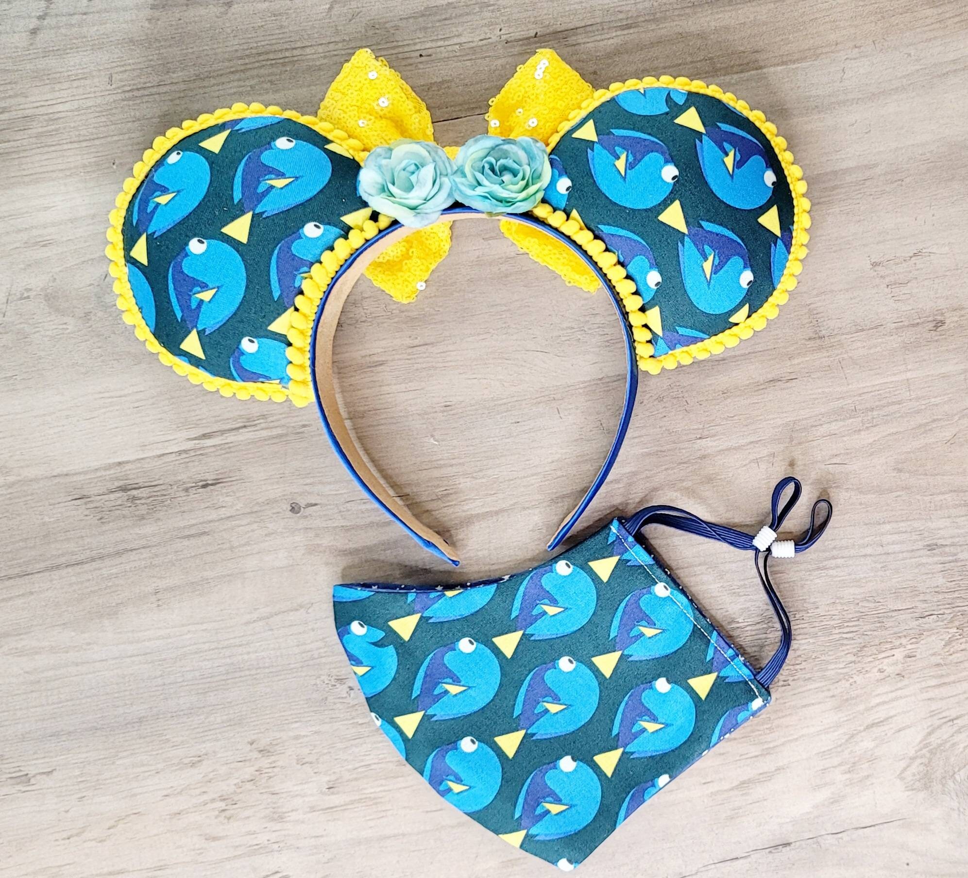 Ready to Ship**finding Dory Minnie Ears & Mask Combo, Dory Inspired ...