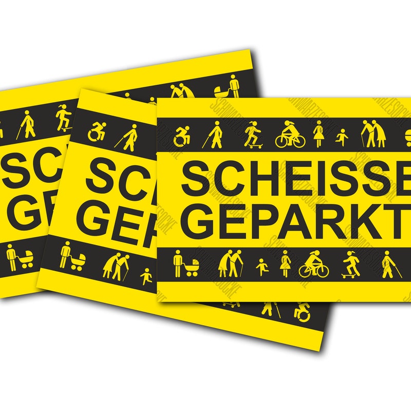 Schlecht geparkt sticker - Etsy.de