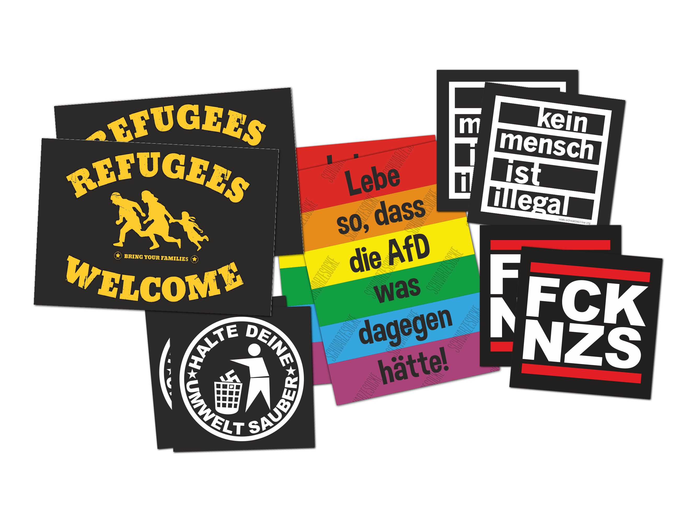 Gegen Nazis-Sticker-Mix 10 Sticker je Mix - Etsy