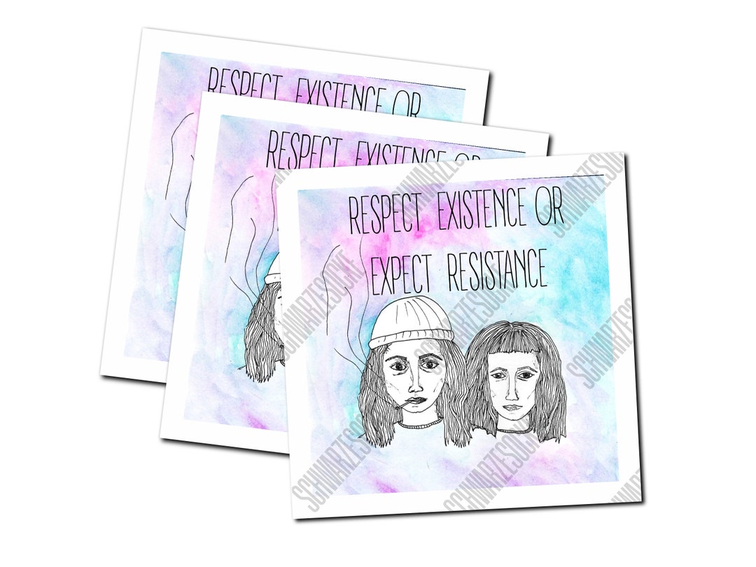 Sticker: Respect Watercolor 30 Pieces - Etsy