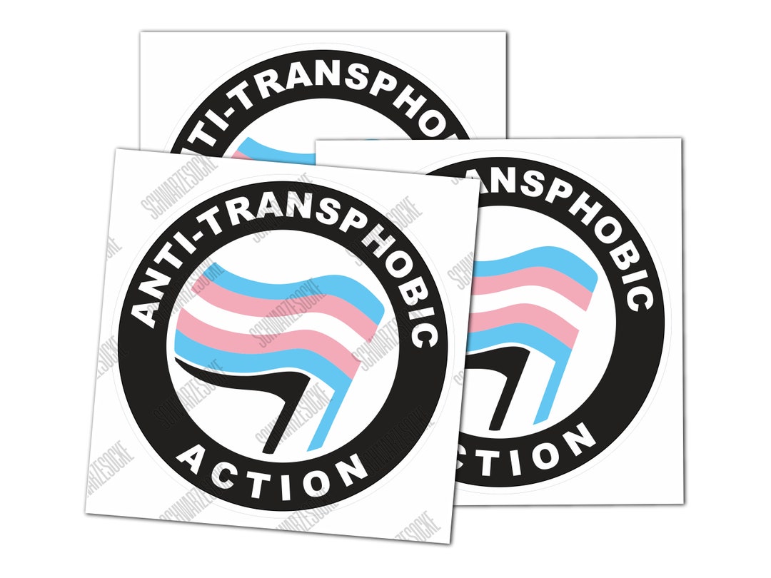 Stickers: Anti-transphobic Action (round) (10 Pieces) - Etsy